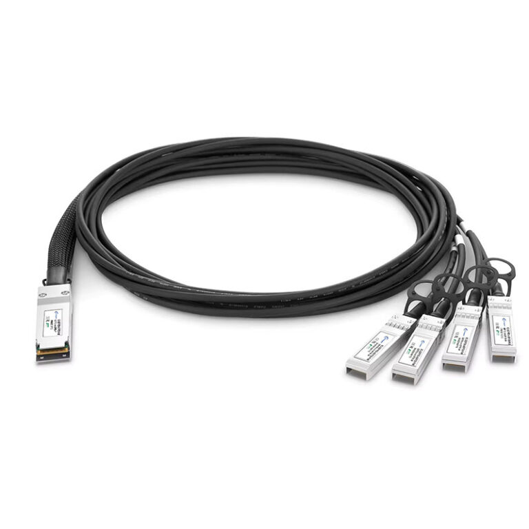 2m (7ft) 100G QSFP28 to 4 x 25G SFP28 Passive Direct Attach Copper ...